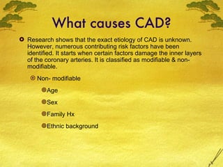 Coronary Artery Disease (CAD) | PPT