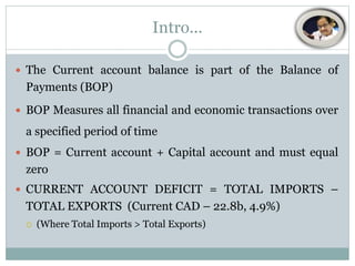 Current Account Deficit | PPT