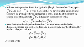 Stiffness matrix Computer aided Design | PPTX | Physics | Science