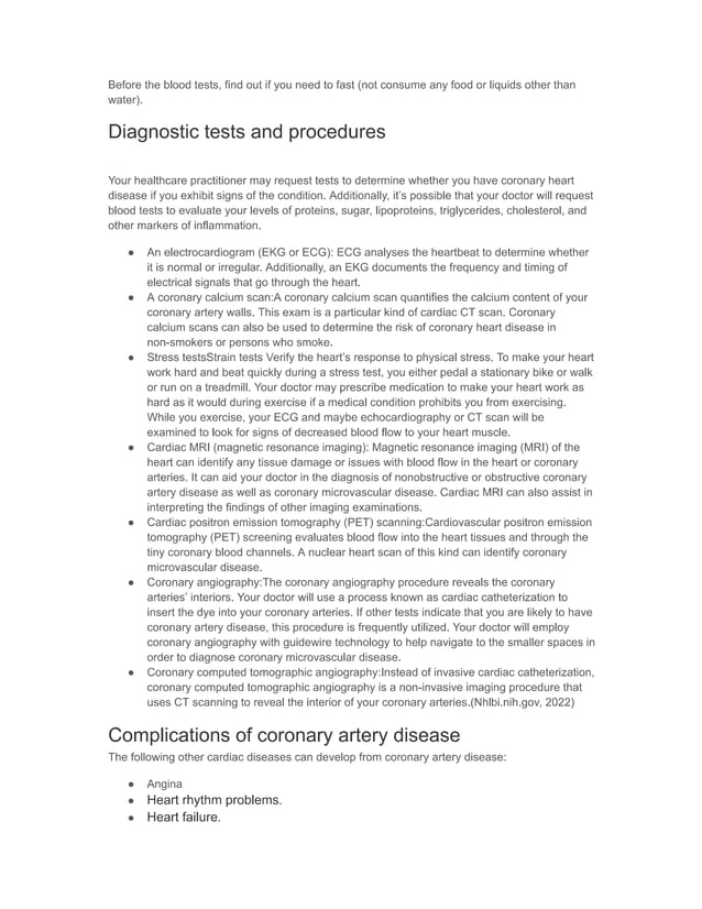 Coronary Artery Disease | PDF | Heart and Cardiovascular Diseases ...