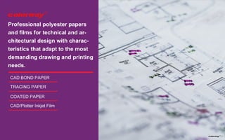 CAD plotter paper rolls & drawing film for large format printers ...