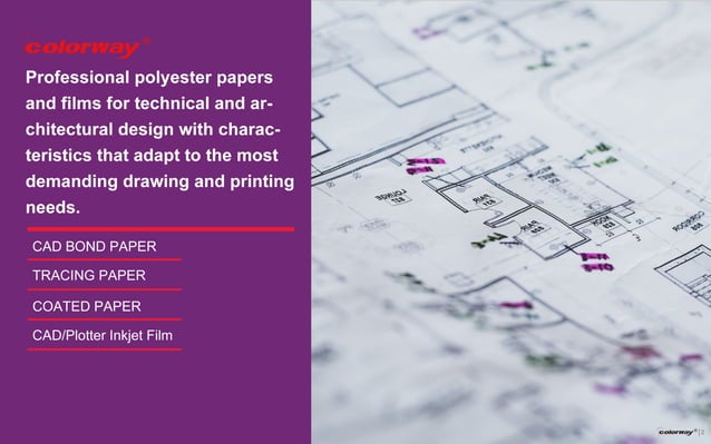 CAD plotter paper rolls & drawing film for large format printers ...