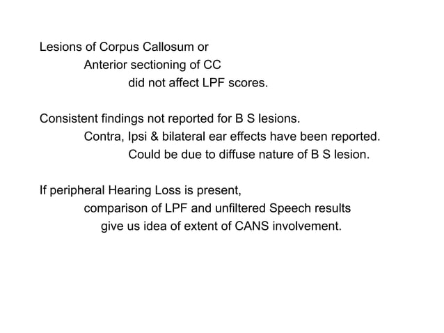 Central Auditory processing Disorder ppt | PPT