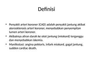 CAD.pptx CAD CAD CAD CAD Coronary arterial | PPTX