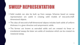 Cad ala brep, csg and sweep representation gtu | PDF