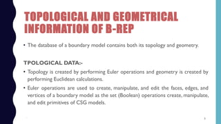 Cad ala brep, csg and sweep representation gtu | PDF