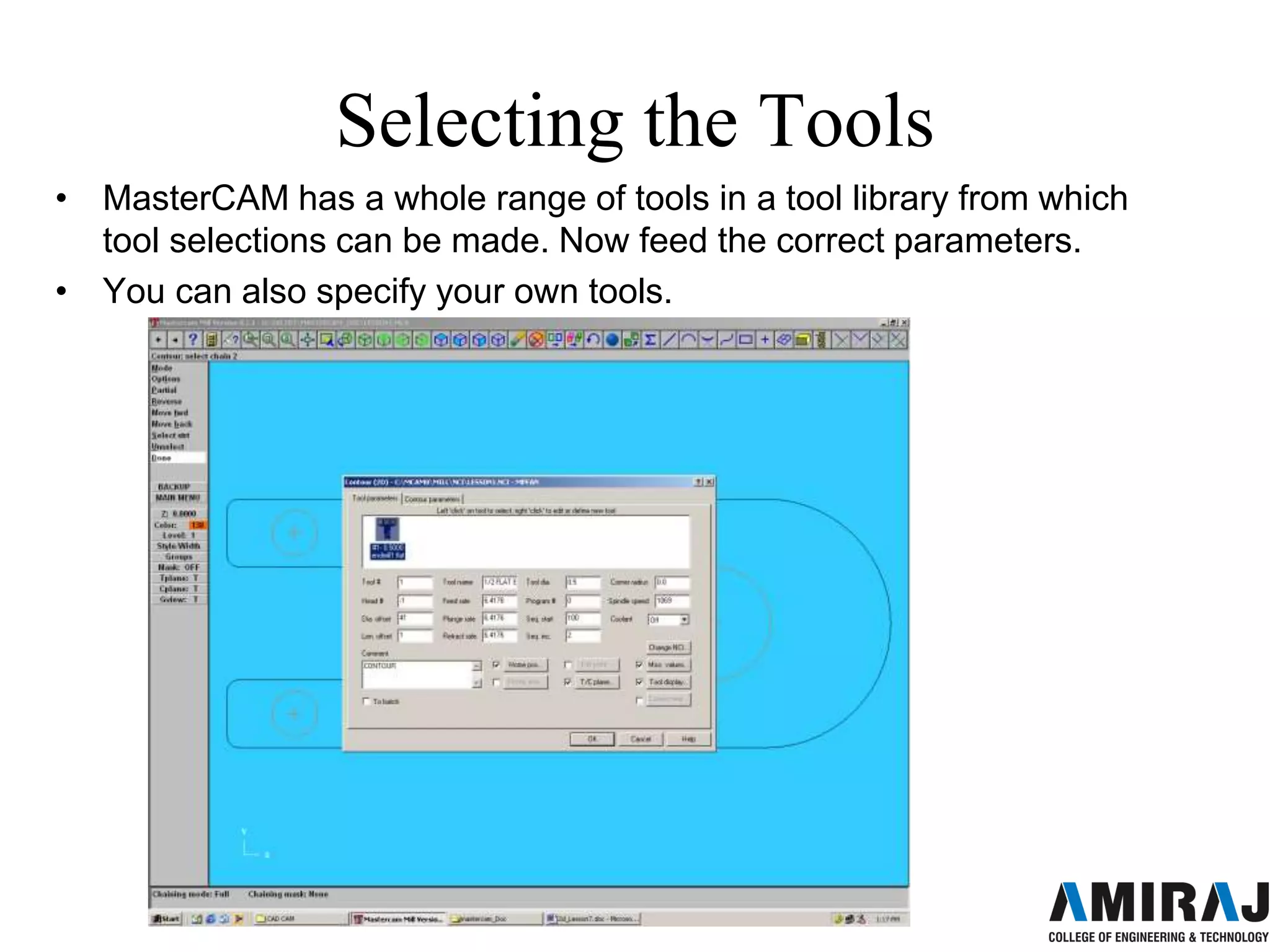 FUNDAMENTALS OF CAM By Using MASTERCAM | PPT