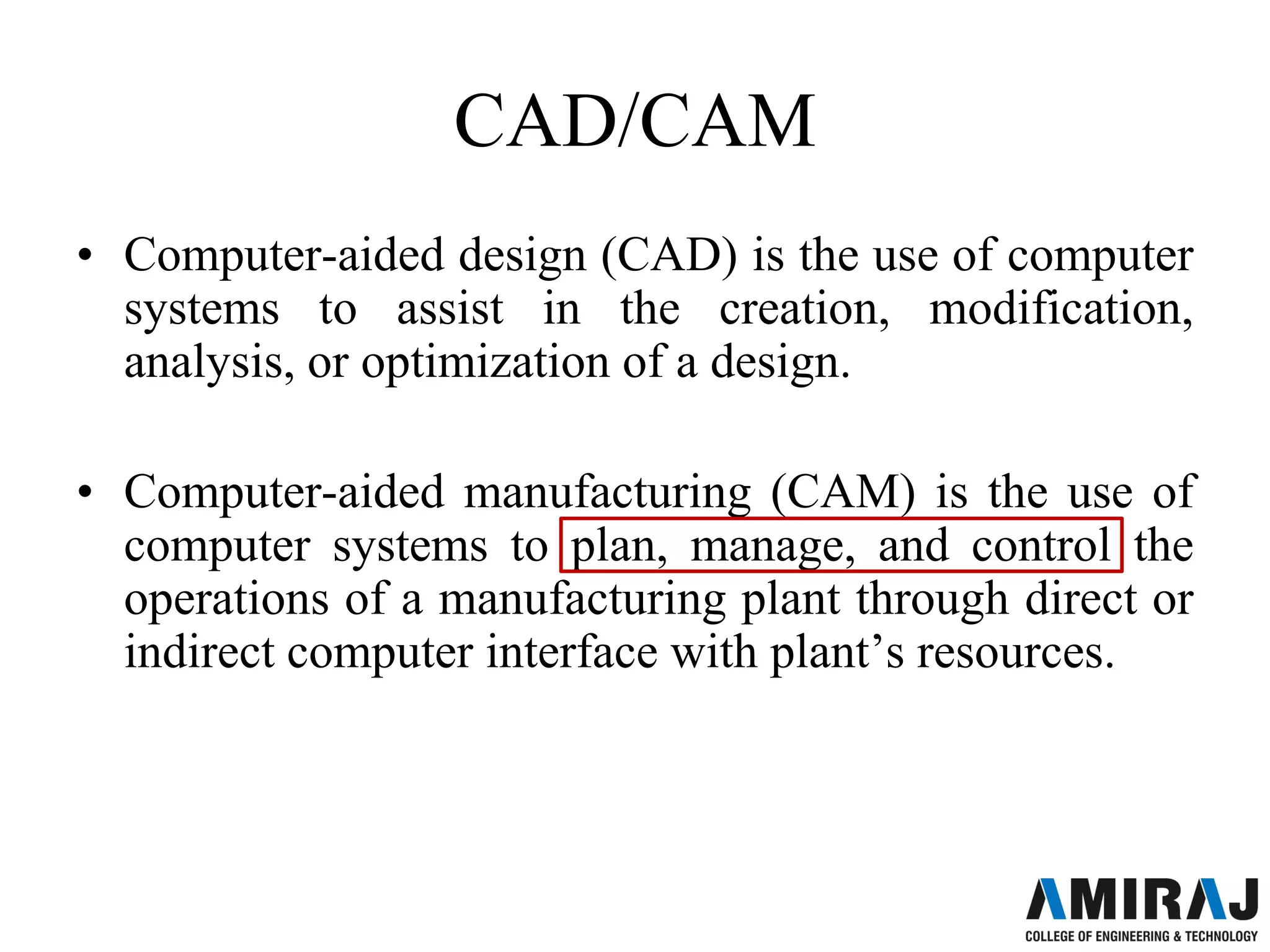 FUNDAMENTALS OF CAM By Using MASTERCAM | PPT