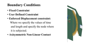 Non Linear Analysis of Ball and Socket Joint | PPTX