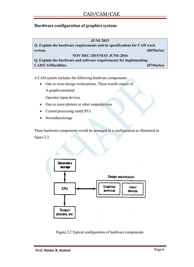 COMPUTER AIDED DESIGN / COMPUTER AIDED MANUFACTURING (CAD/CAM | PPTX