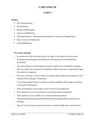 COMPUTER AIDED DESIGN / COMPUTER AIDED MANUFACTURING (CAD/CAM | PPTX