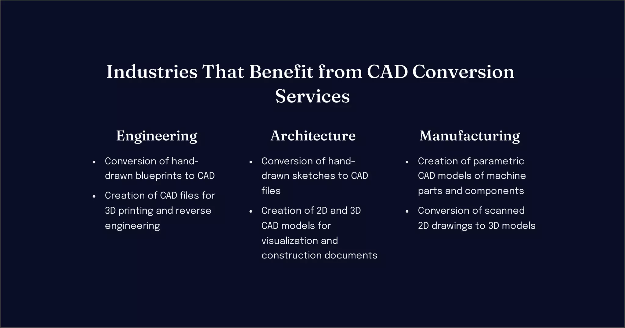 CAD Conversion Services | PDF