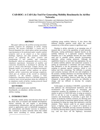 CAD HOC Paper - Subodh, Edwin, Dr. Helal | DOC