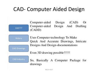 Learn about cad and cam for engineering study | PDF