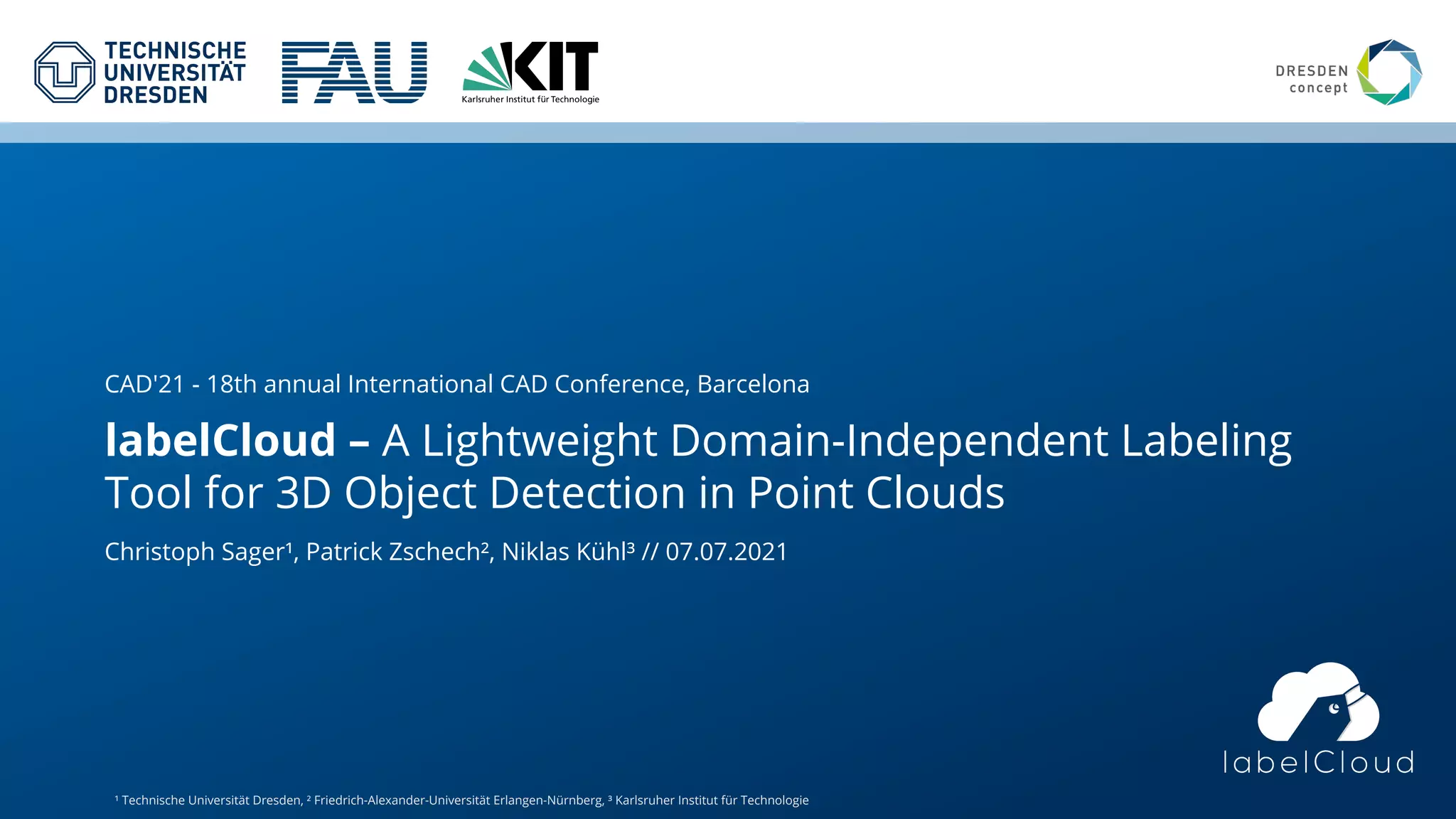 labelCloud – A Lightweight Domain-Independent Labeling Tool for 3D Object Detection in Point ...