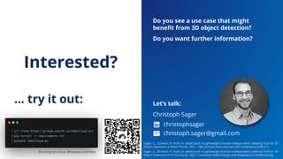 labelCloud – A Lightweight Domain-Independent Labeling Tool for 3D Object Detection in Point ...