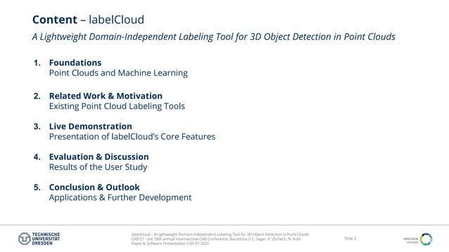 labelCloud – A Lightweight Domain-Independent Labeling Tool for 3D Object Detection in Point ...