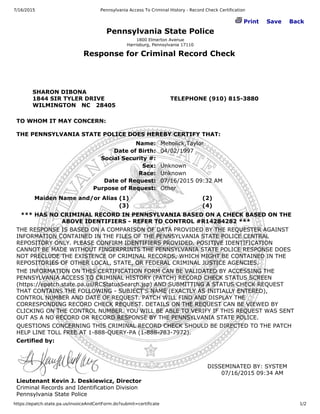 Background Check Results | PDF