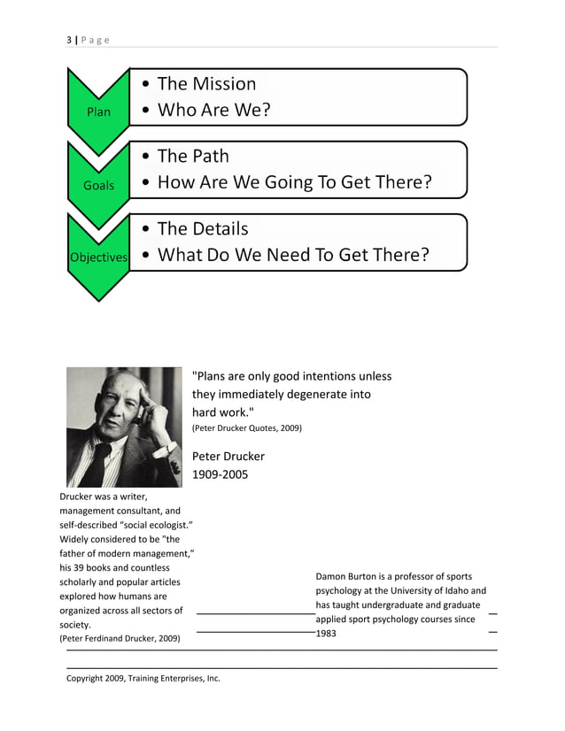 Goal Setting and Planning Handout | DOC | Business | Business and Finance