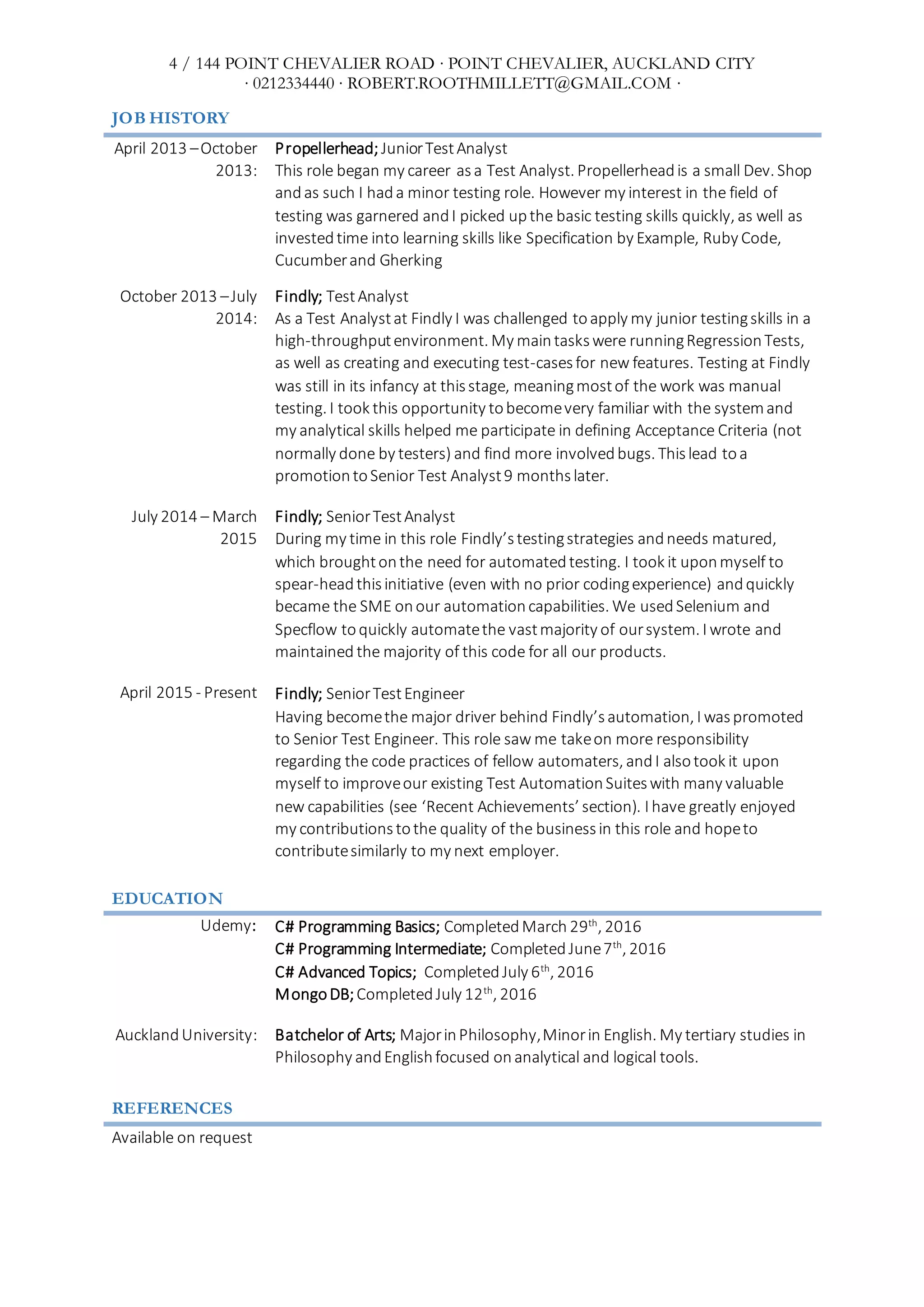 Test Curriculum Vitae v3.2 | DOCX | Computer Software and Applications ...