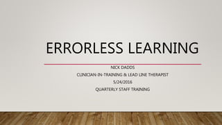 ErrorlessLearning | PPTX