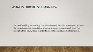 ErrorlessLearning | PPTX