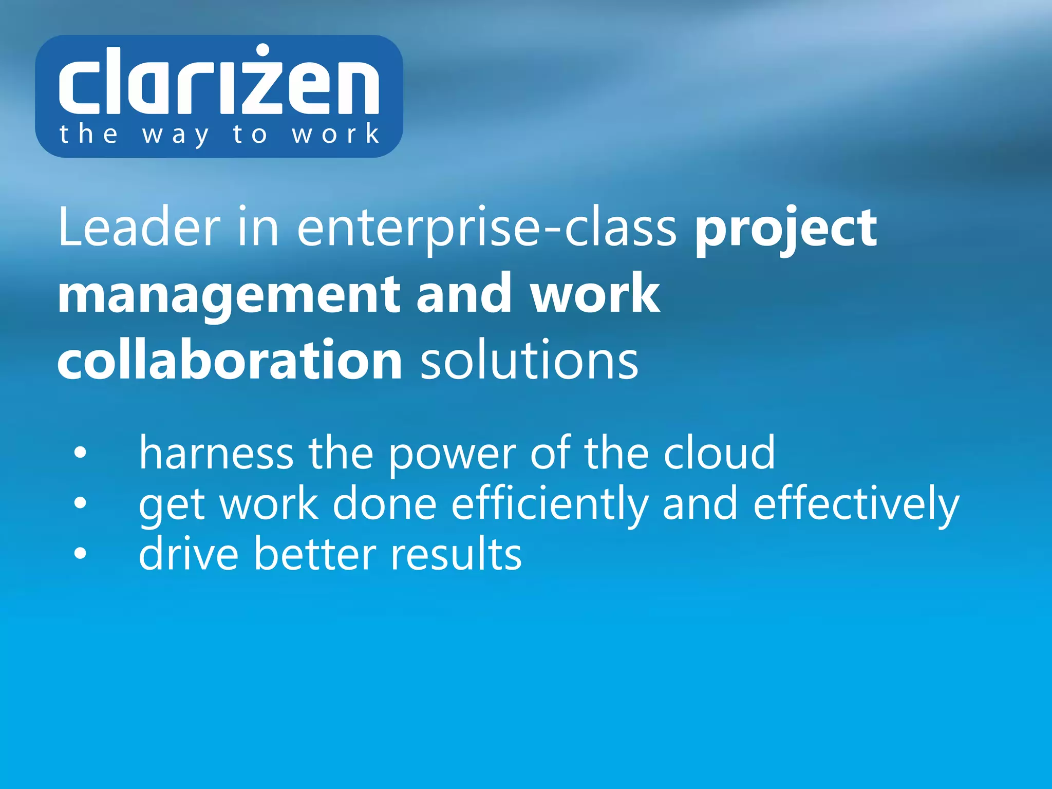 Clarizen Overview- detailed | PDF