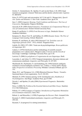 Pragmatic Issues In Discourse Analysis | PDF