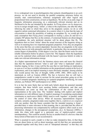 Pragmatic Issues In Discourse Analysis | PDF