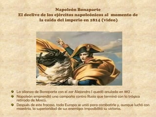 Caída del imperio napoleónico | PPT