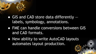 CAD and GIS: Connecting Two Worlds | PPTX