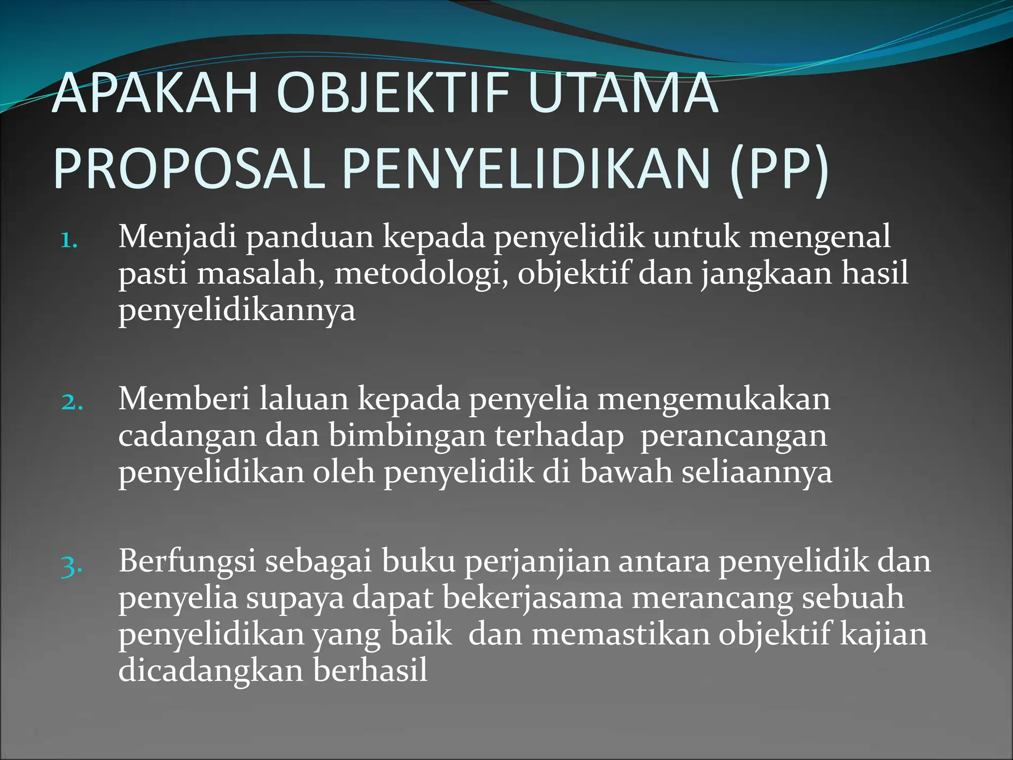 cadangan-penyelidikan peringkat master dan degree | PPT