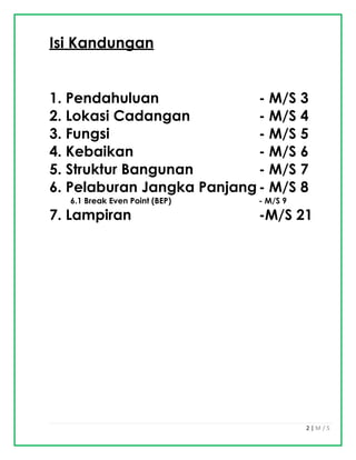 Cadangan Pembinaan Pasar Masyarakat di PPR Taman Mesra, Sandakan | PDF
