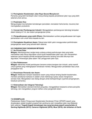 Cadangan Sistem Bersepadu Aliran Trafik Pengangkutan Awam | PDF