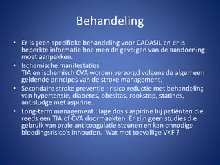CADASIL - Dr. D. Peeters | PPTX