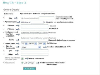 Cadastro Qi Connect | PPT