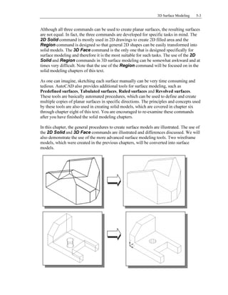 autocad 2002 tutorial 3d modeling | PDF | 3-D Graphics | Computer Software and Applications