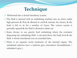 Cadaveric embalming | PPTX