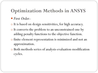Cad based shape optimization | PPT