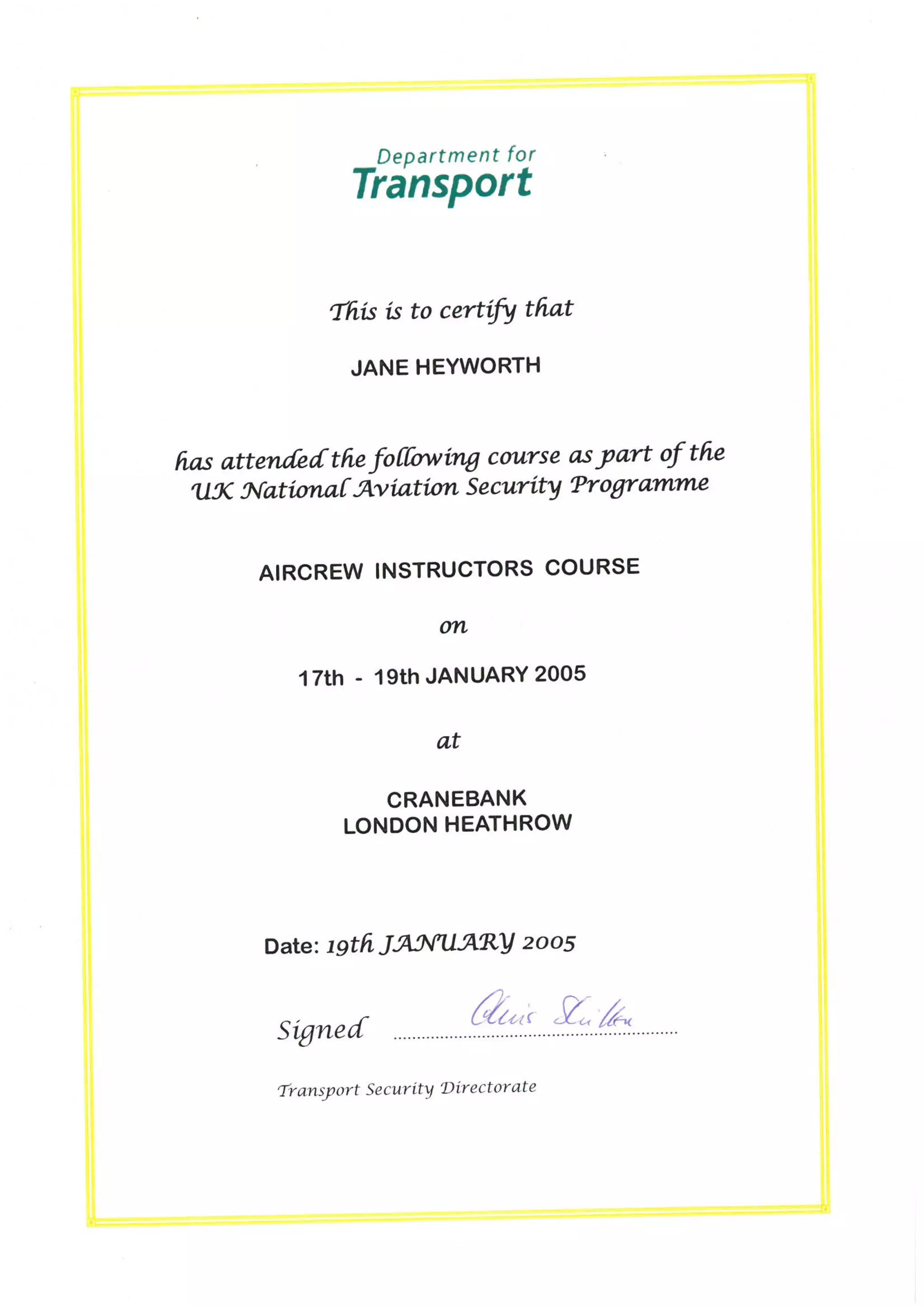 Airline Certificates | PDF