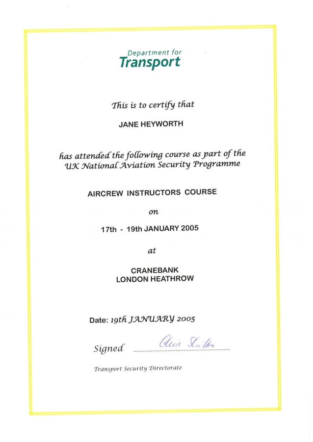 Airline Certificates | PDF