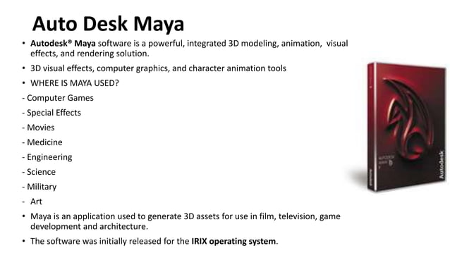 AutoCad Vs Revit Vs Maya | PPT