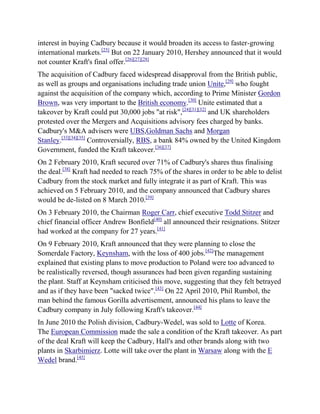 Cadbury | PDF