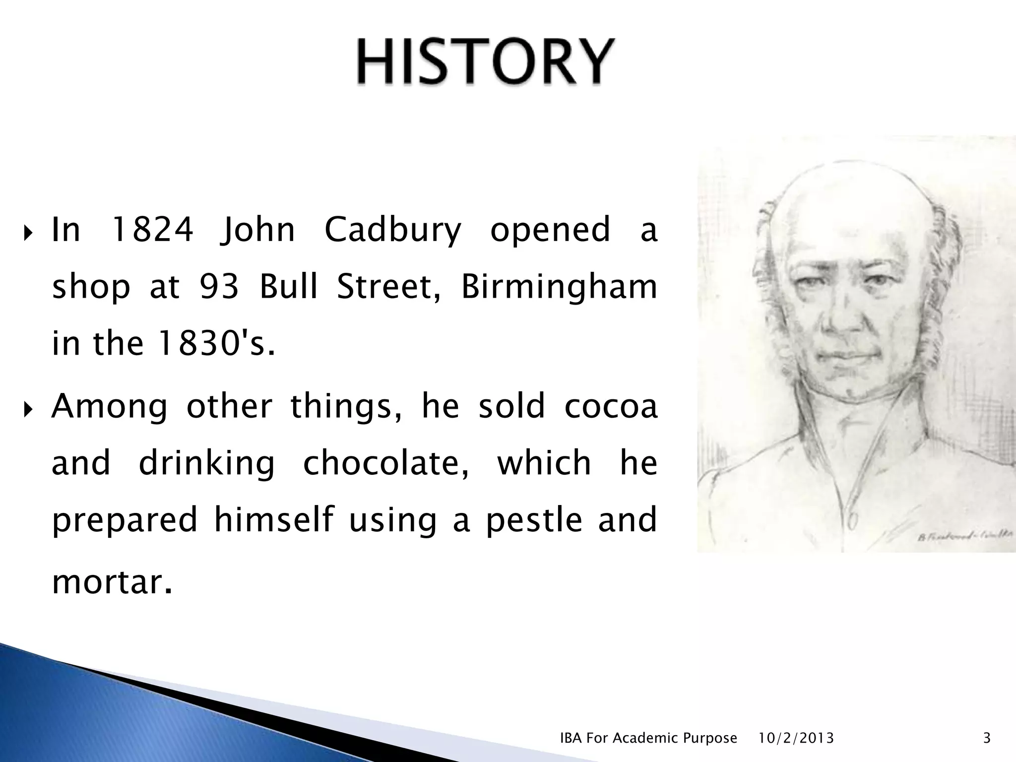 Cadbury a brief history | PPTX