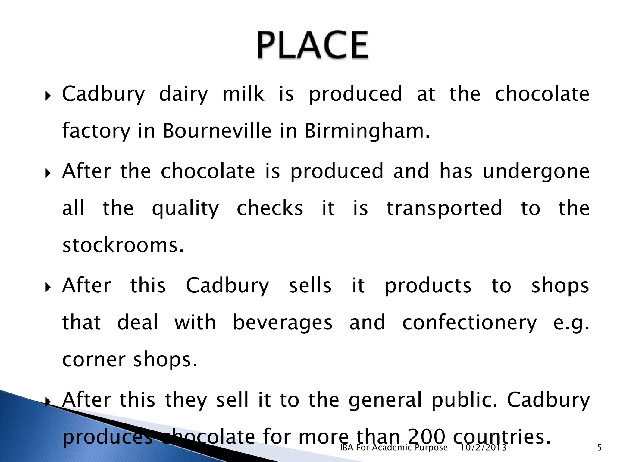 Cadbury a brief history | PPTX