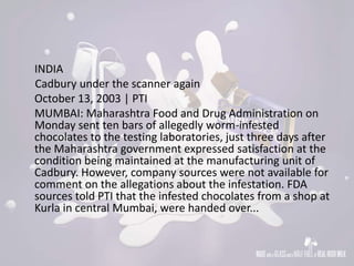 Cadbury | PPTX