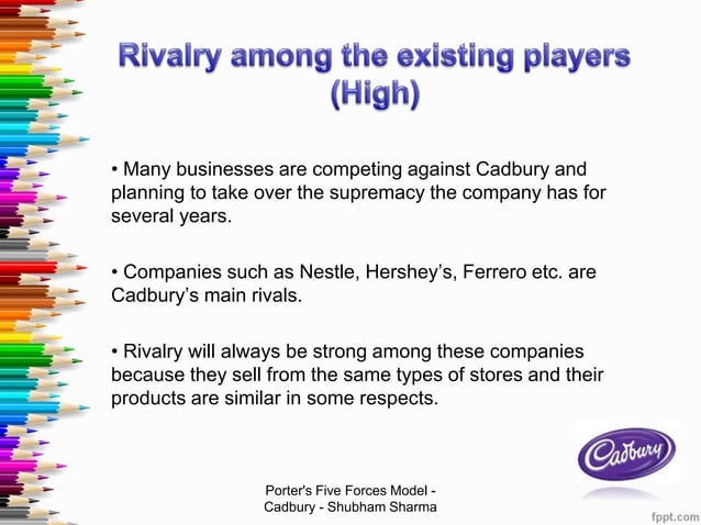 Cadbury's Porter's Five Forces Model | PPTX