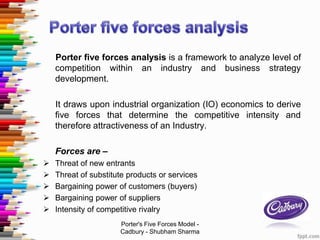 Cadbury's Porter's Five Forces Model | PPTX
