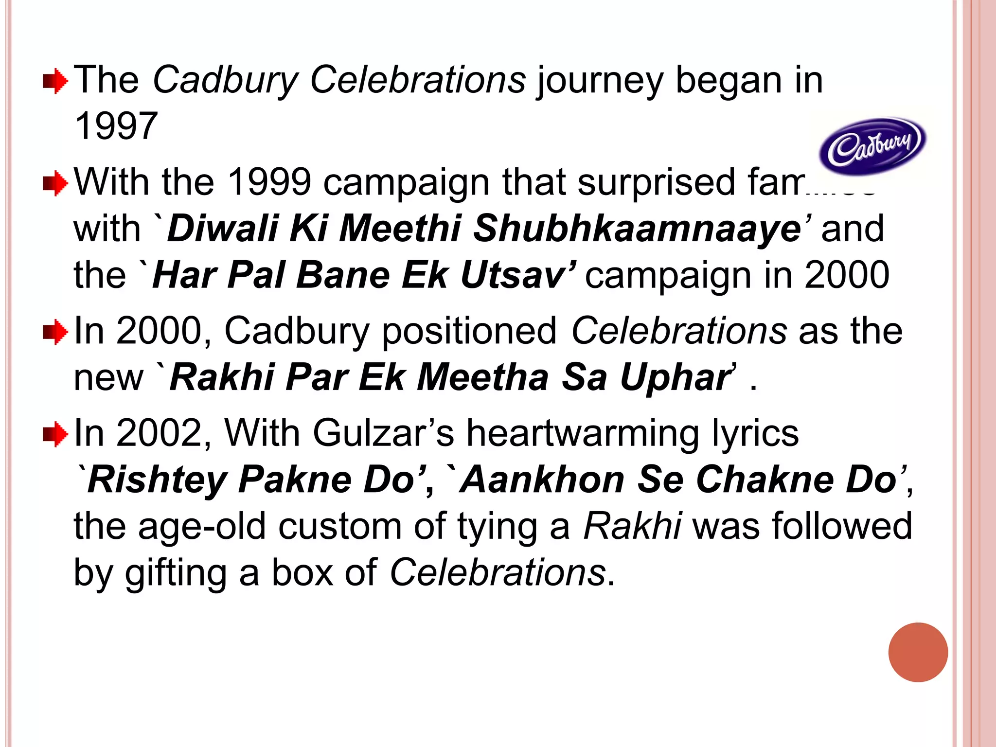 marketing segmentation of Cadbury | PPTX