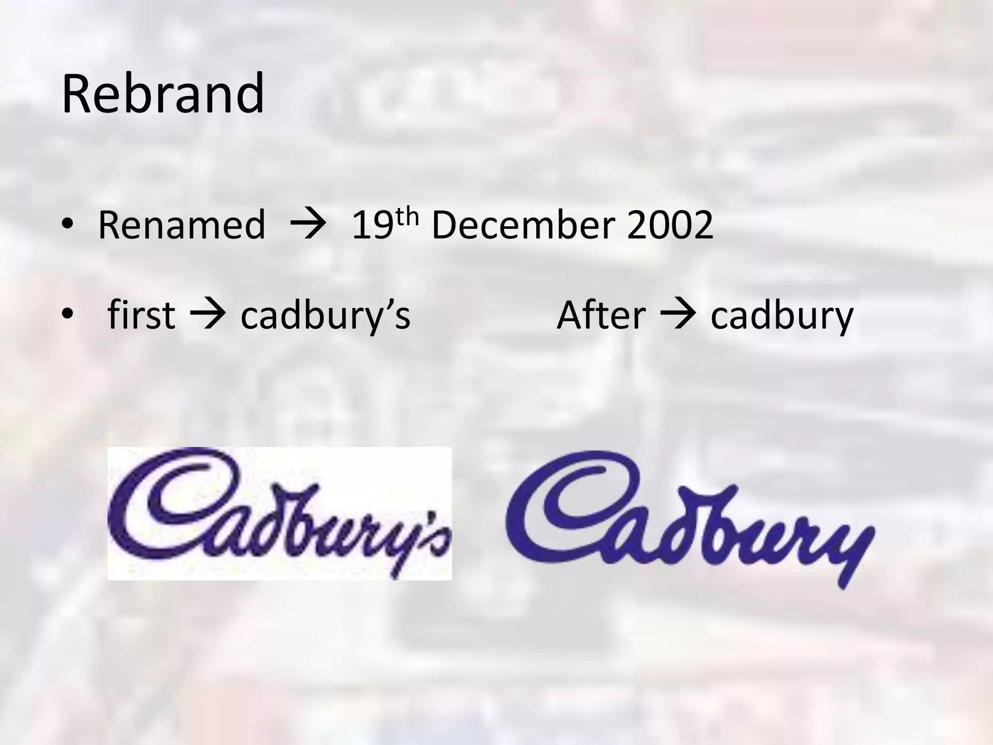 Cadbury | PPTX